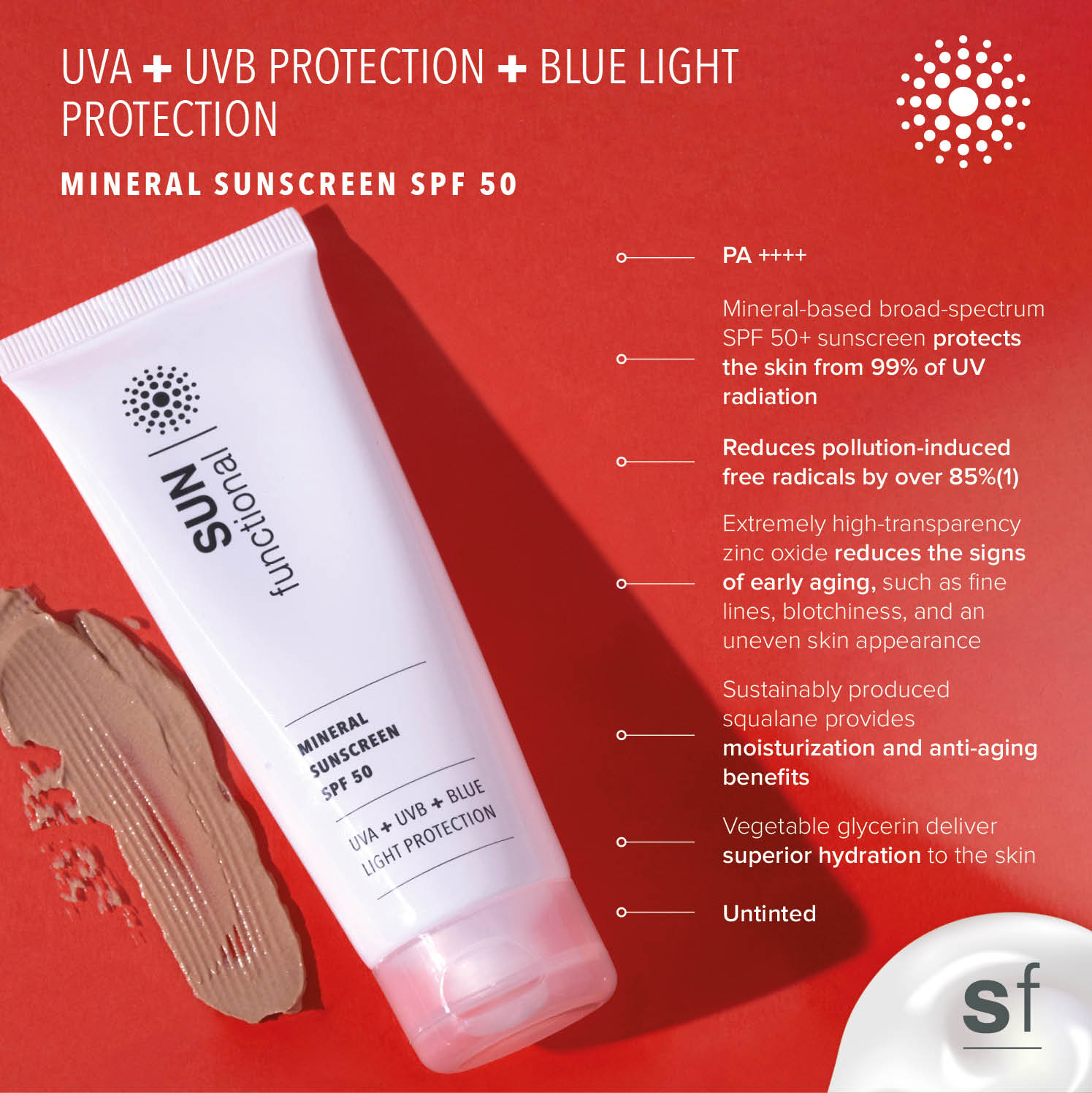 UVA, UVB + Blue Light Protection (Mineral Sunscreen SPF 50) – Bella+Gaia